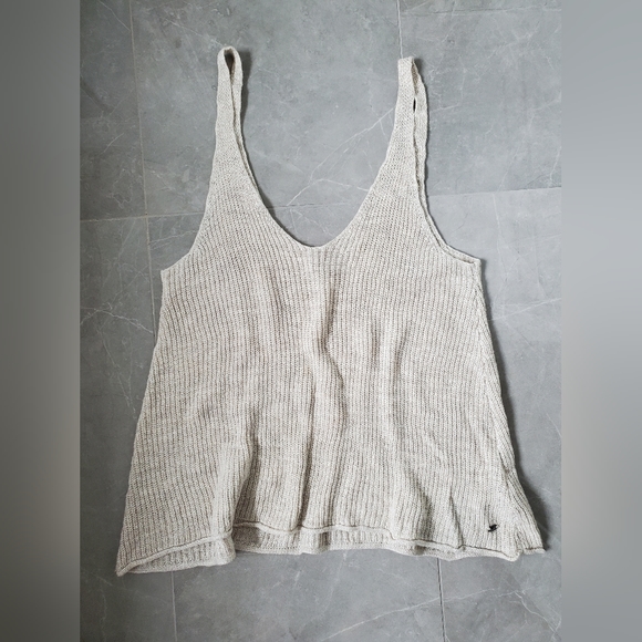 American Eagle Outfitters | Tops | Ae Knit Beige Tank | Poshmark
